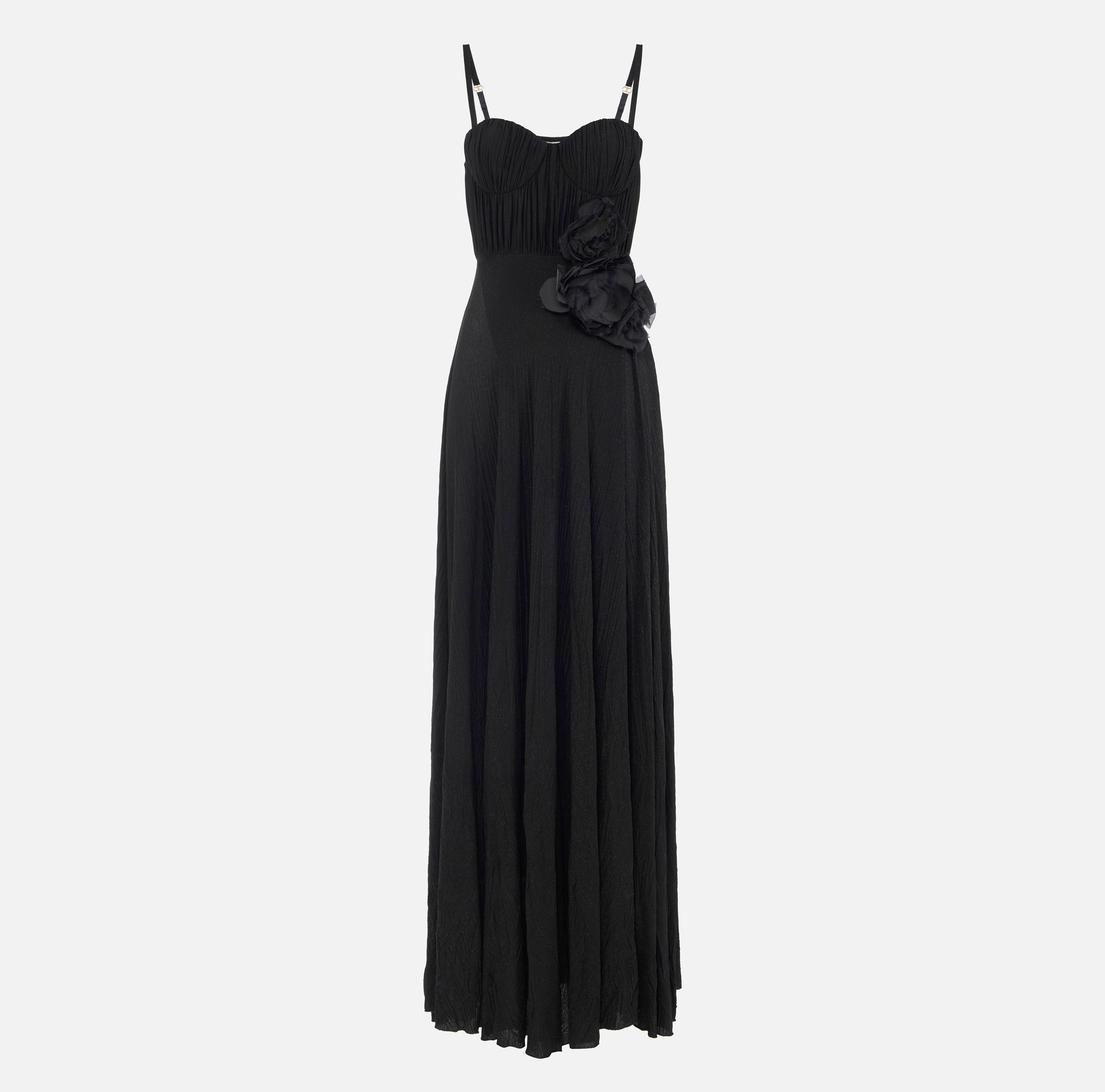 Red Carpet dress made of lurex jersey fabric with Red Carpet dress made of lurex jersey fabric with