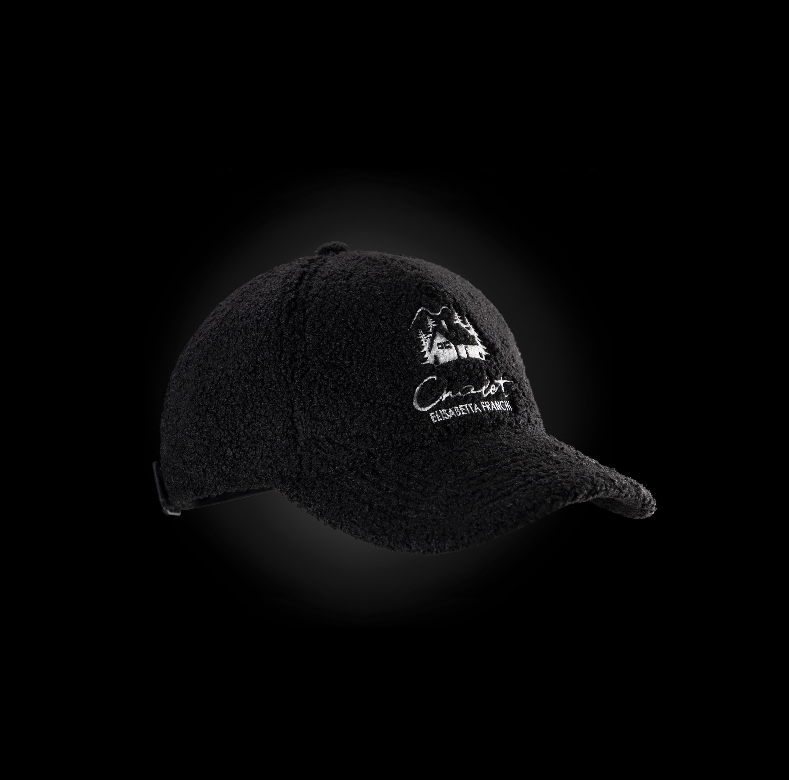 Shearling baseball cap with embroidery | Elisabetta Franchi