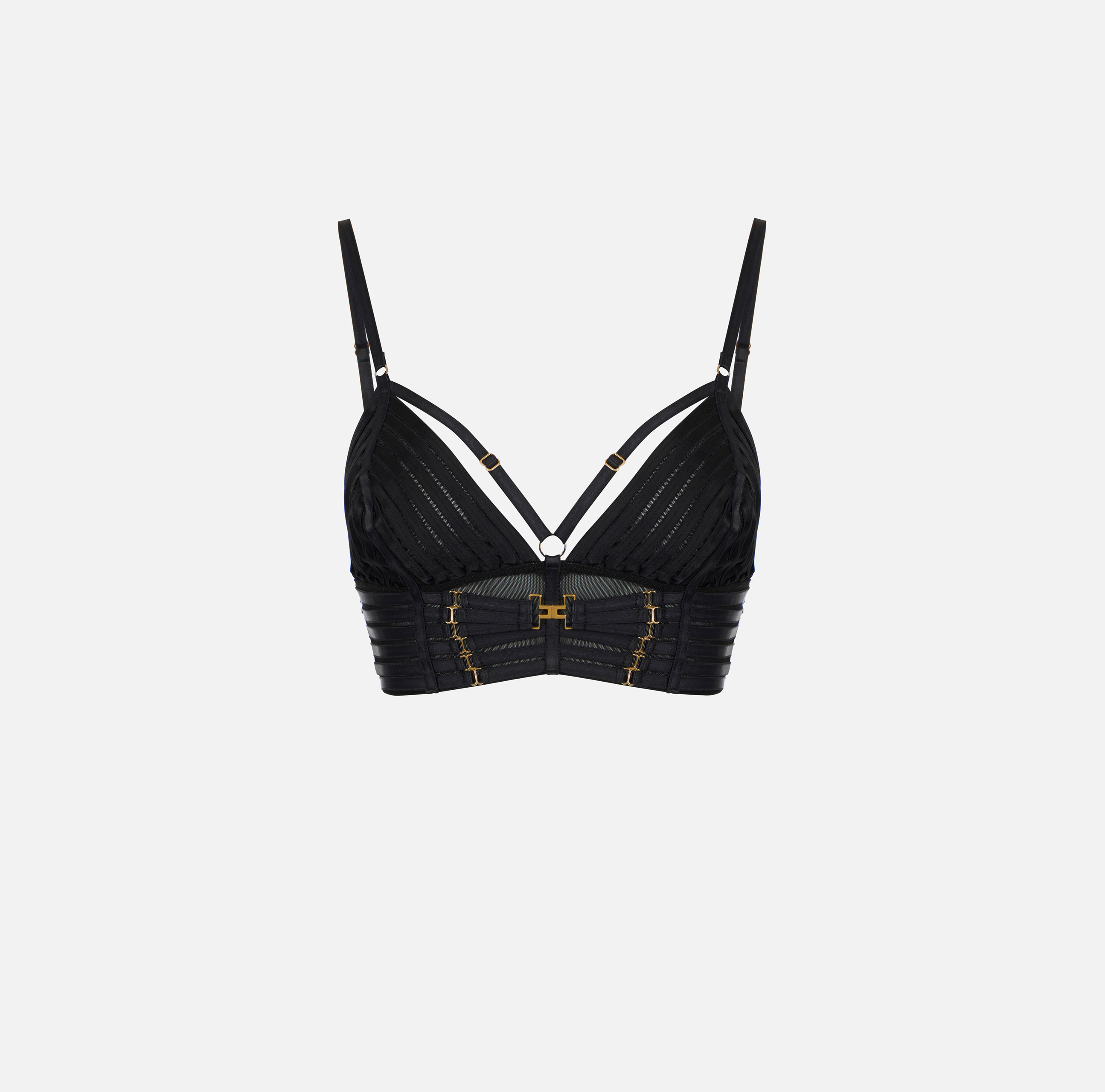 Tulle bra with elastic straps | Elisabetta Franchi
