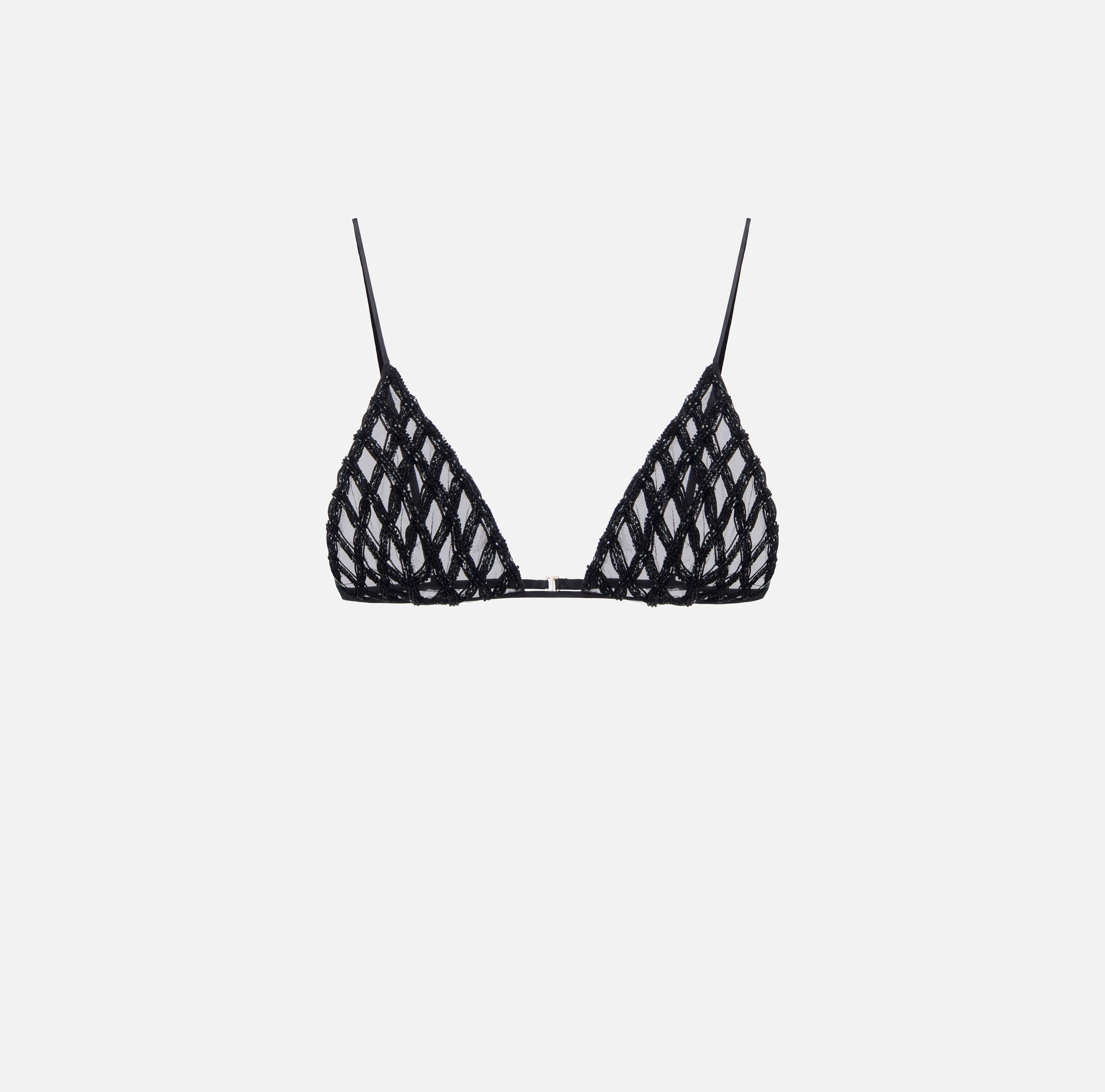 Mesh bra with beads | Elisabetta Franchi