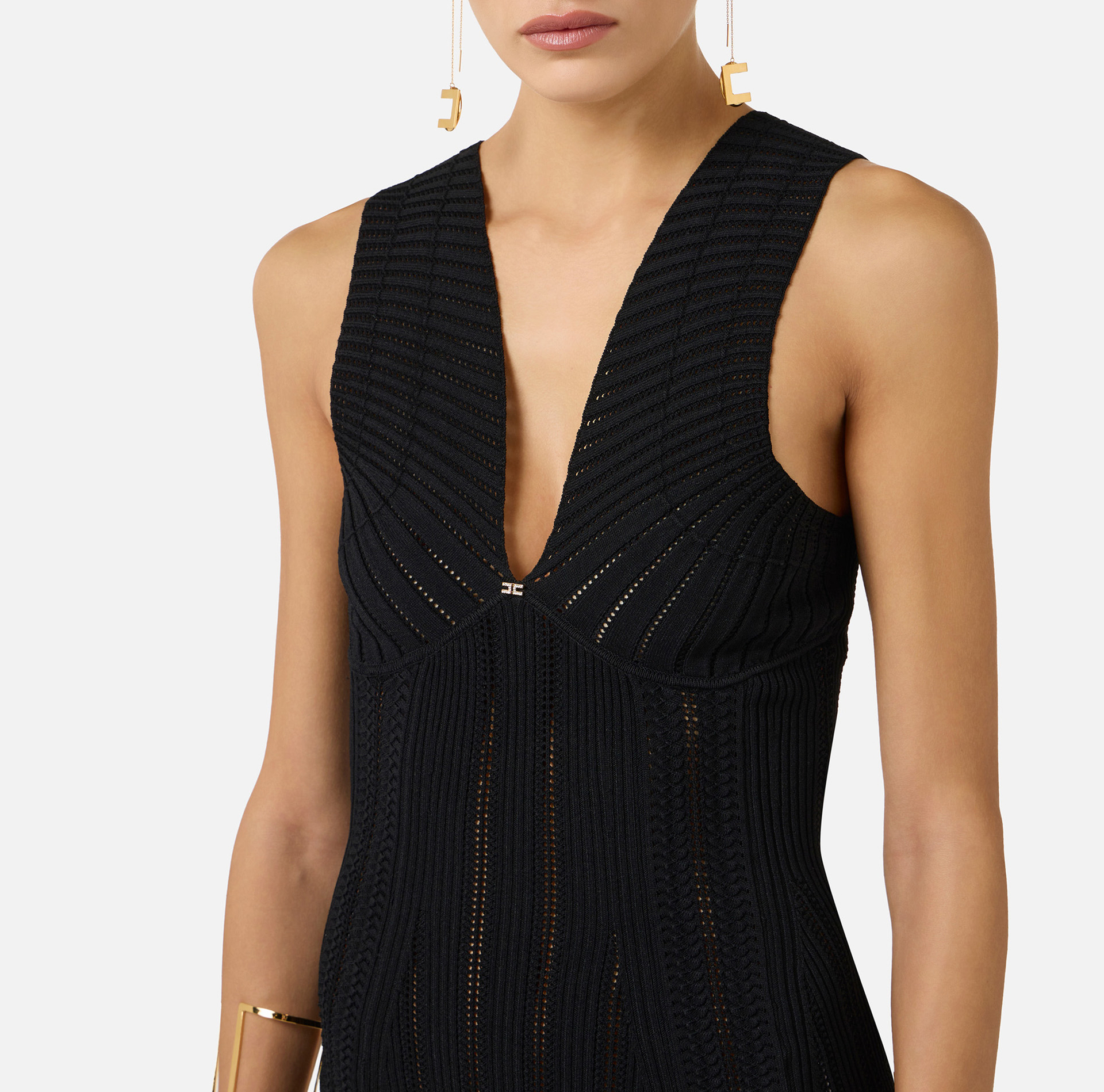 Knit openwork dress | Elisabetta Franchi