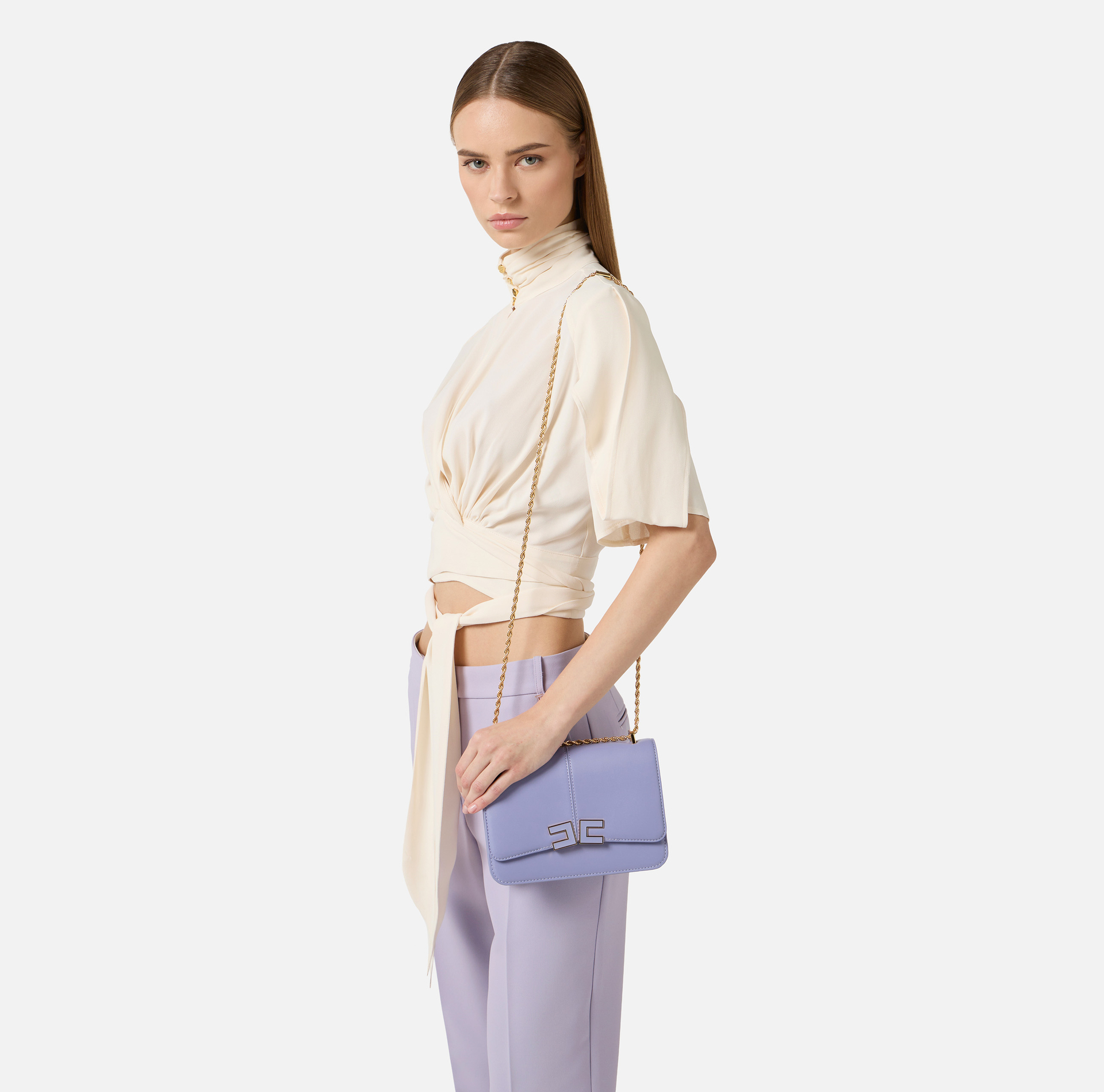 Shoulder bag with logo detail | Elisabetta Franchi