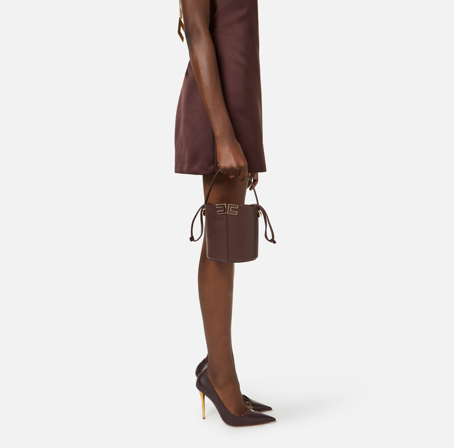 Bucket bag with logo detail | Elisabetta Franchi