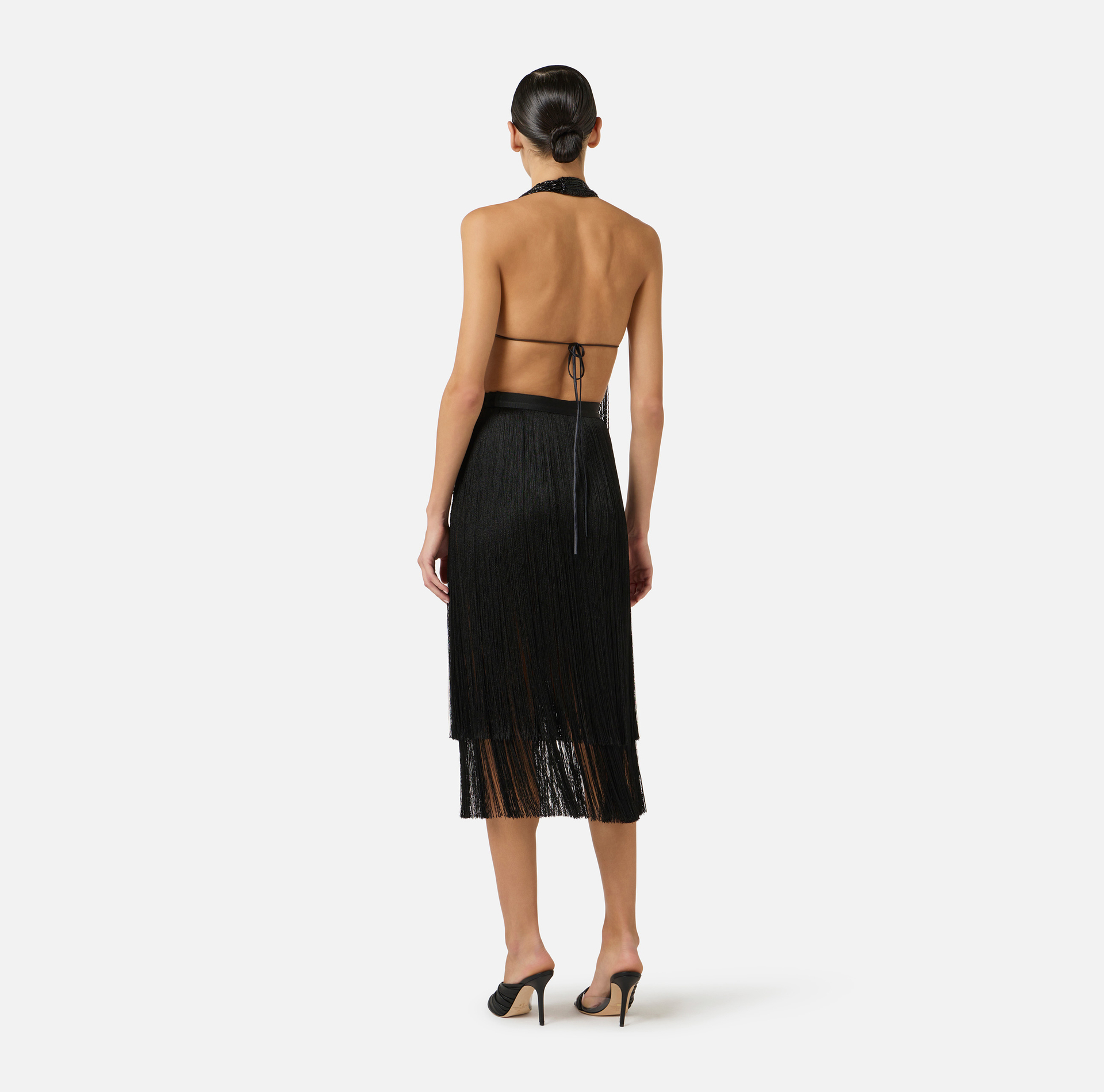 Bra with fringes and sequins | Elisabetta Franchi